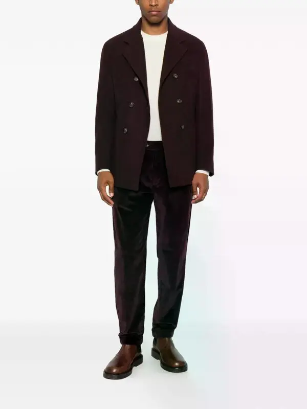 Eleventy Double-breasted Wool Coat