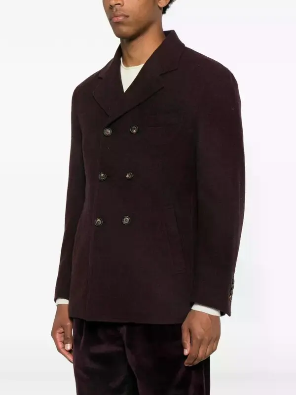 Eleventy Double-breasted Wool Coat