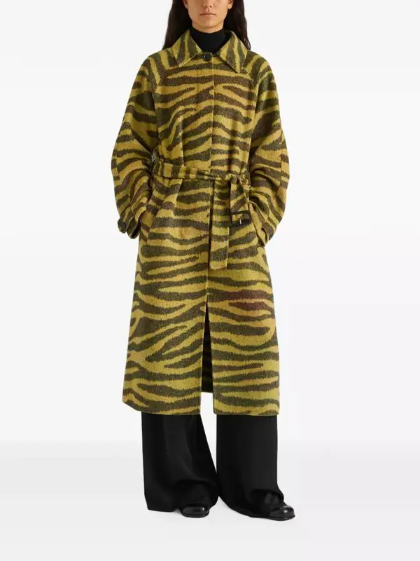 Proenza Schouler White Label Juliette Zebra-jacquard Coat