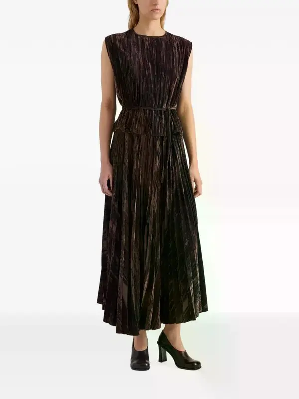 Proenza Schouler White Label Daphne Textured Midi Skirt - Brown