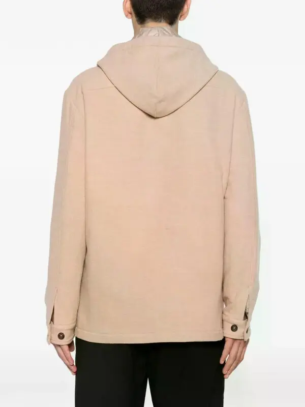 Eleventy Hooded Button-up Jacket