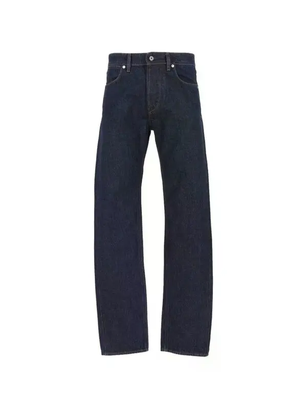 Stone Island J100005 Indigo Denim-rinsed Regular-straight-fit Five-pocket Jeans - Blue