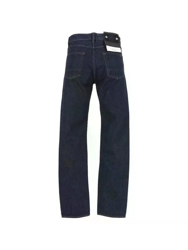 Stone Island Indigo Denim Rinsed Regular Straight Fit Five Pocket Jeans - Blue