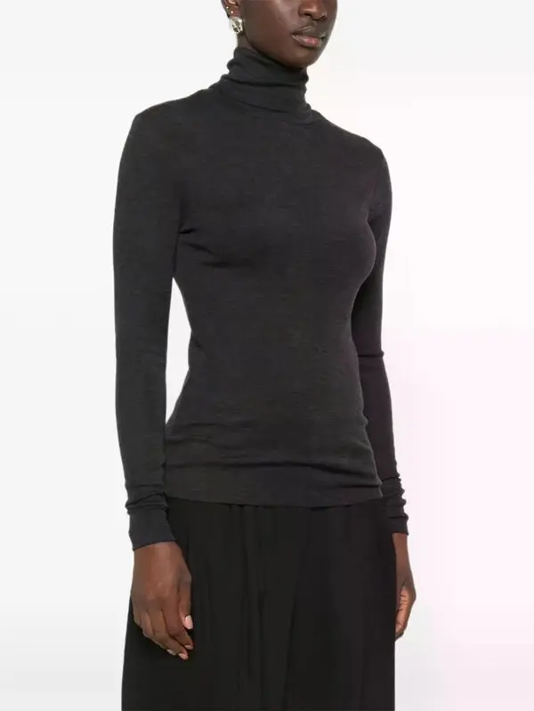 RÓHE Roll-neck Long-sleeve Top - Grey
