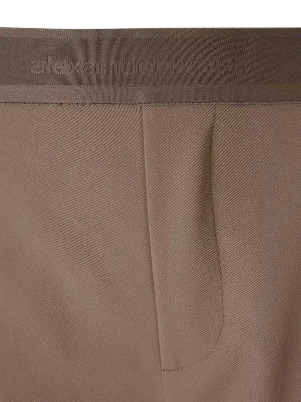 Alexander Wang Logo-waistband Tailored Trousers