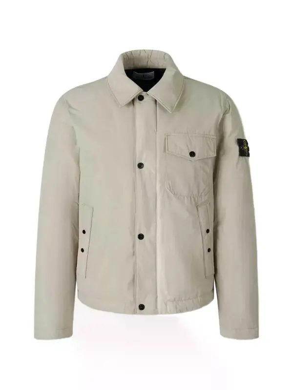 Stone Island 4100022 Micro Reps Down Coach Jacket With Anti-drop
