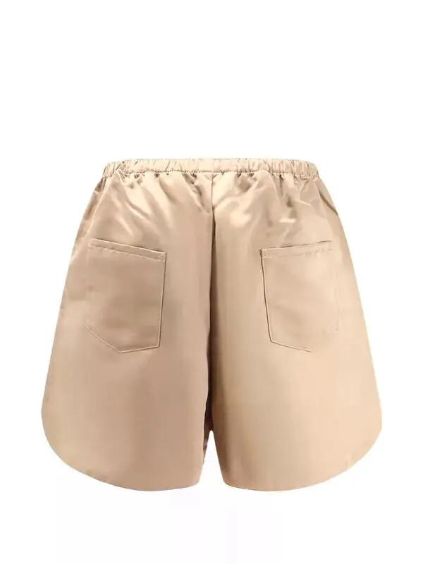 THE FRANKIE SHOP Adia Satin Boxer Shorts Beige - Neutrals