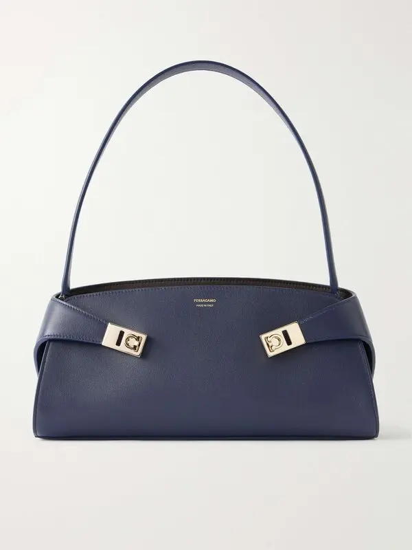 FERRAGAMO Hug Leather Shoulder Bag