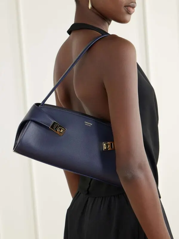 FERRAGAMO Hug Leather Shoulder Bag