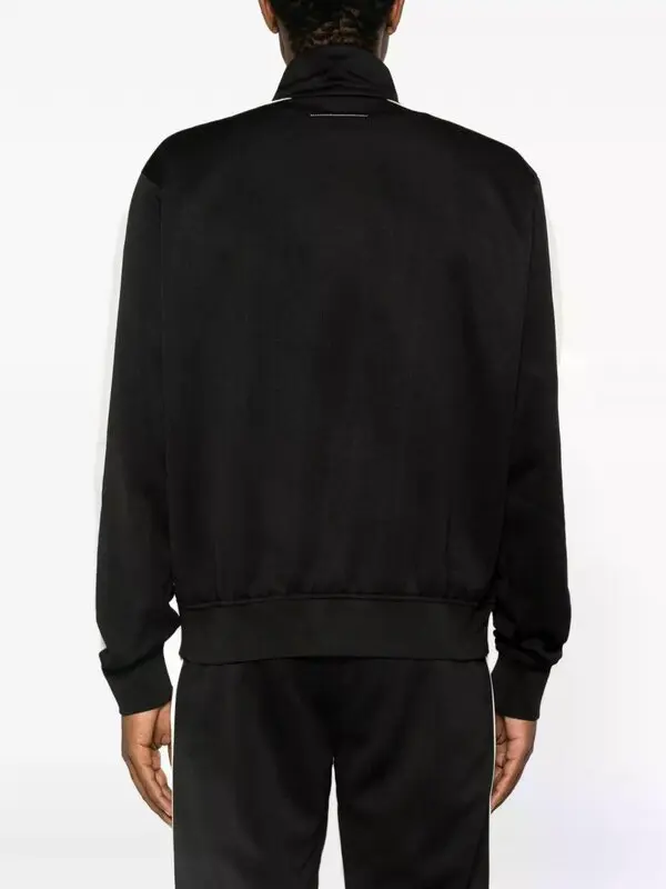 MAISON MARGIELA Side-stripe Zip-up Sweatshirt