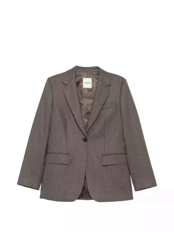 Sandro Notched-lapel Single-breasted Blazer