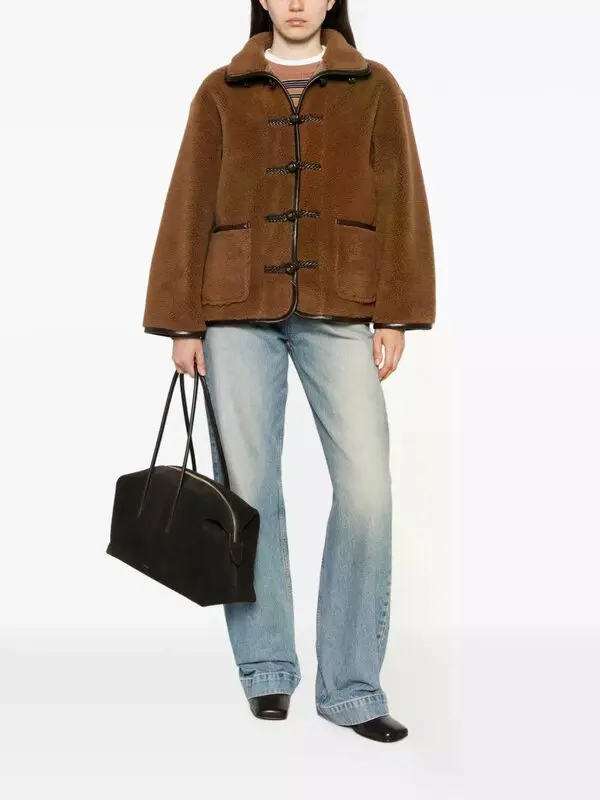 Sandro Faux-fur Toggle-fastening Jacket