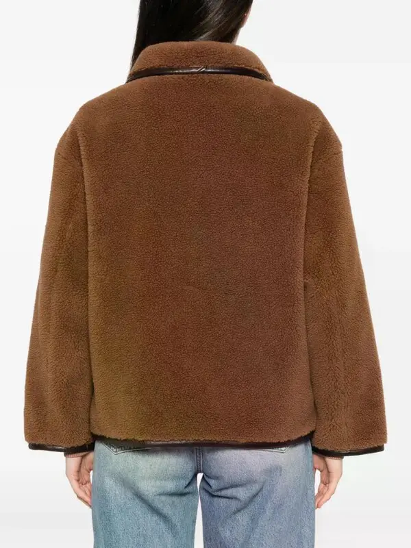 Sandro Faux-fur Toggle-fastening Jacket