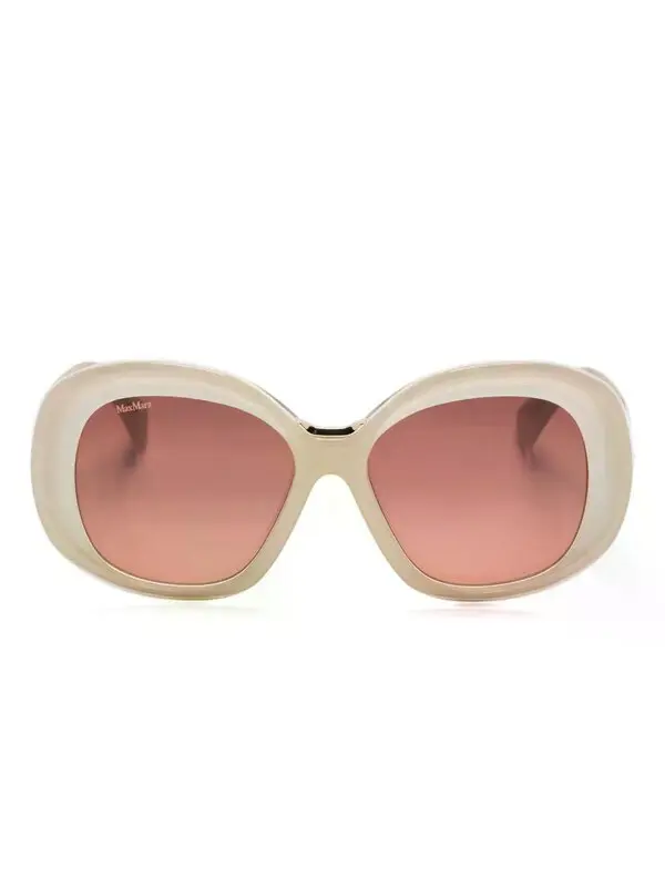 Max Mara Oversize-frame Sunglasses - Neutrals