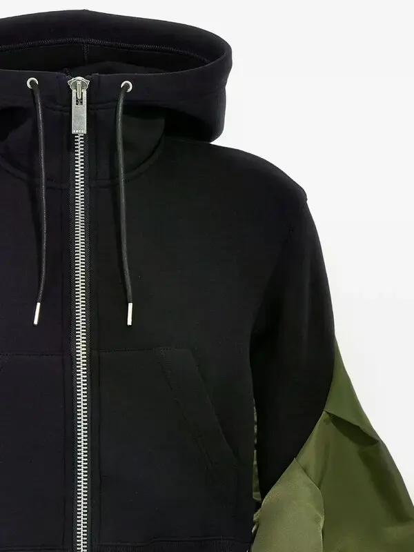 Sacai Contrast-panel Sponge Hoodie