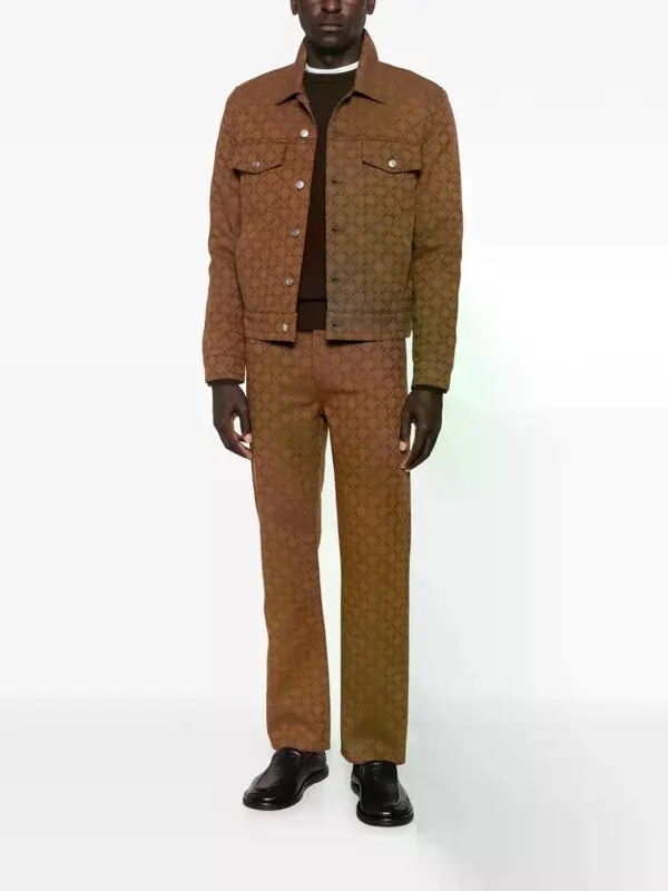 Sandro Monogram-pattern Jeans