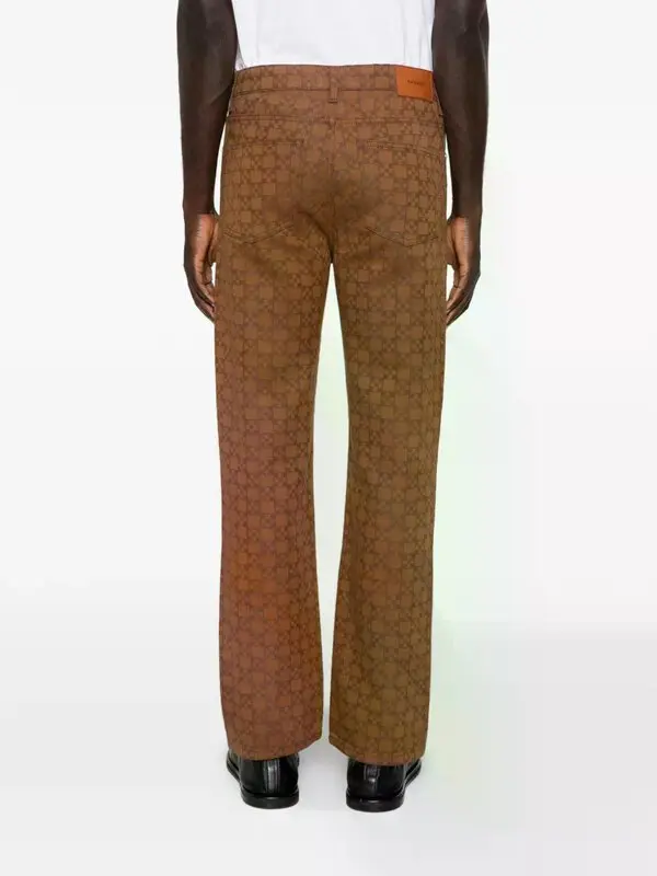 Sandro Monogram-pattern Jeans
