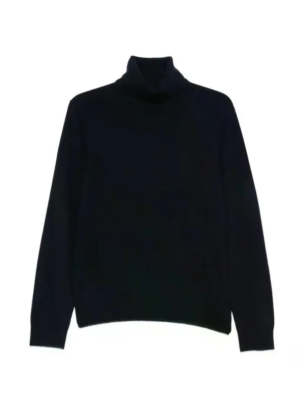 Sandro Cashmere Turtleneck Sweater - Blue
