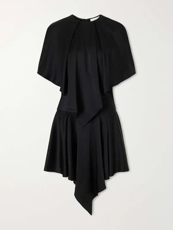 Stella McCartney Gathered Satin Mini Dress