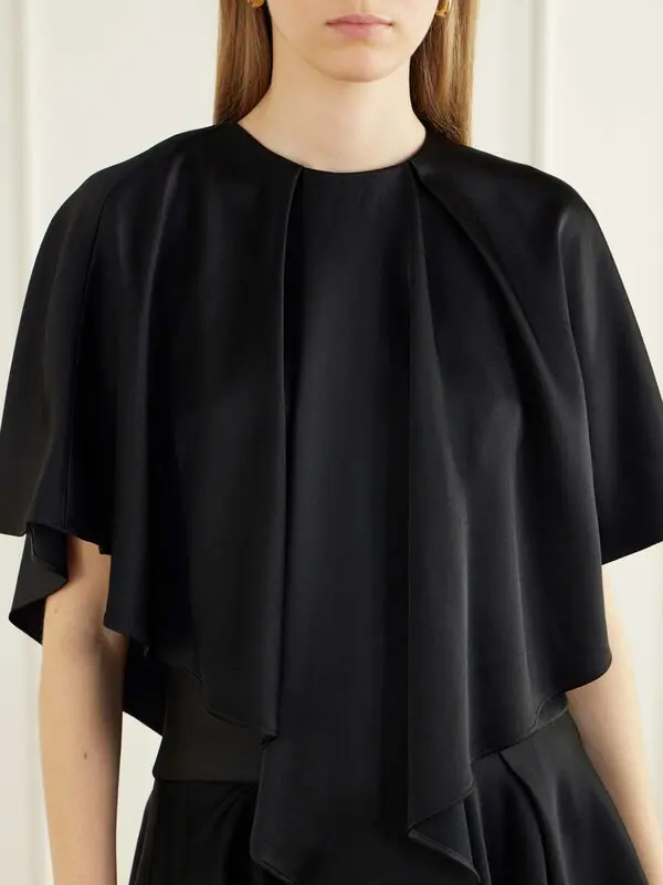 Stella McCartney Gathered Satin Mini Dress