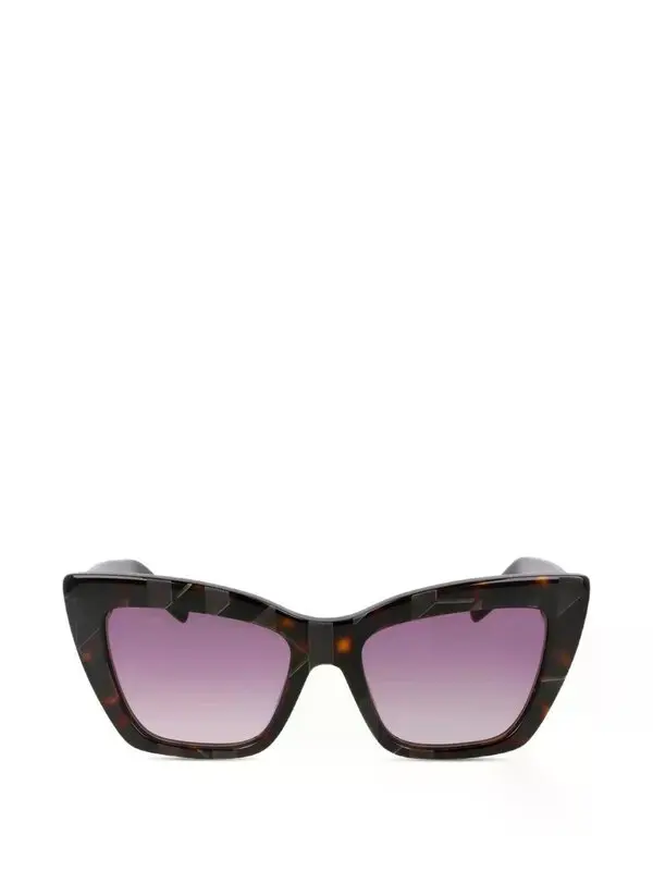 Karl Lagerfeld Tortoiseshell-effect Cat-eye Sunglasses