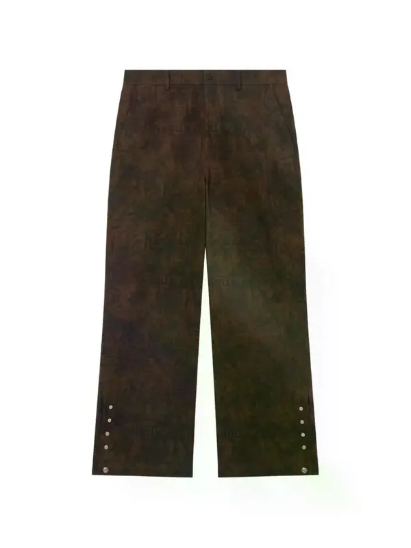 Palm Angels Starleaf All-over-print Trousers - Brown