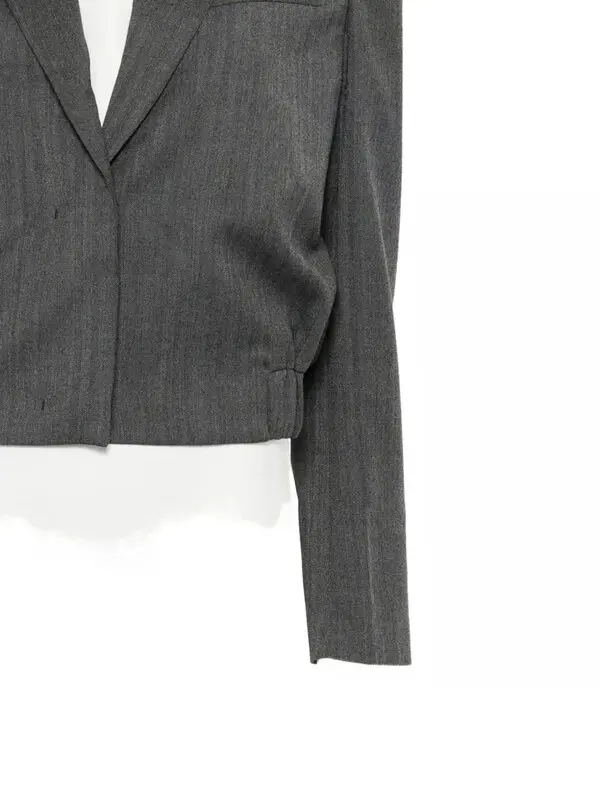 JUUN.J Cropped Notched-lapel Blazer