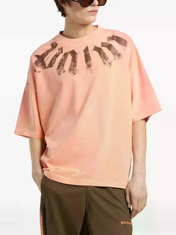 Palm Angels Big Neck Logo Loose Tee