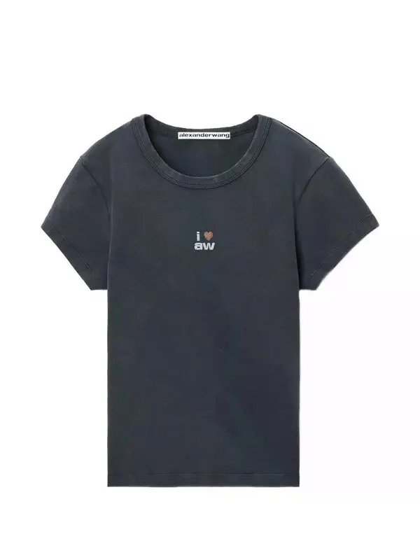Alexander Wang Graphic-print Fitted T-shirt