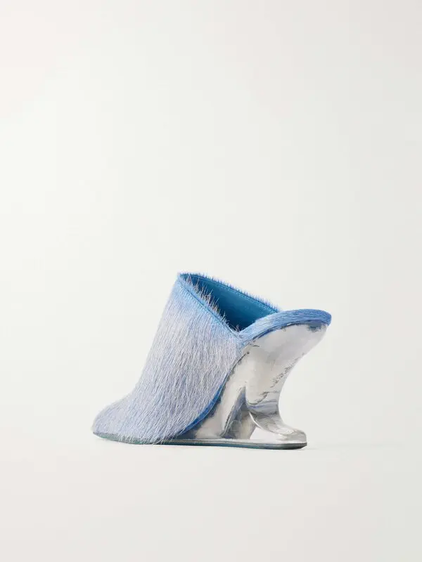 Rick Owens Cantilever Calf Hair Pumps