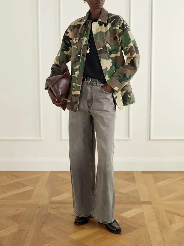 NILI LOTAN Sacha Camouflage-print Cotton-drill Jacket
