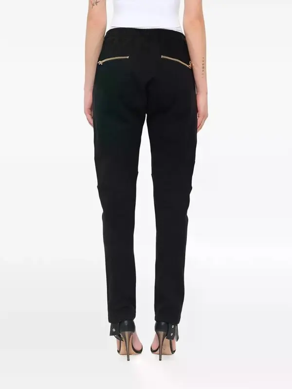 Balmain Button-detail Jersey Zip-pocket Trousers