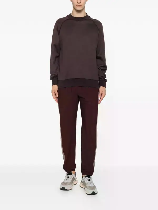 Eleventy Raglan-sleeve Side-stripe Sweatshirt