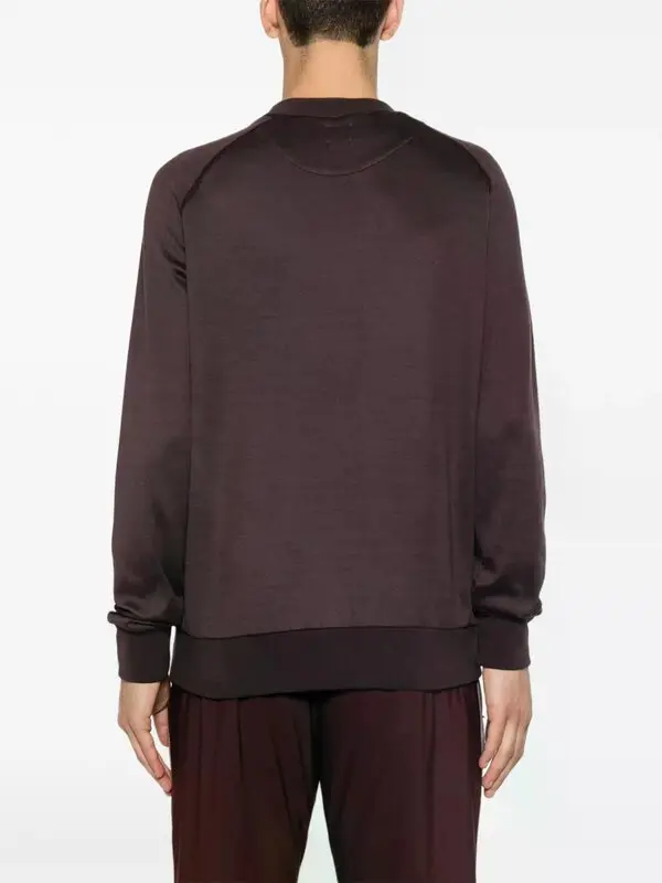 Eleventy Raglan-sleeve Side-stripe Sweatshirt