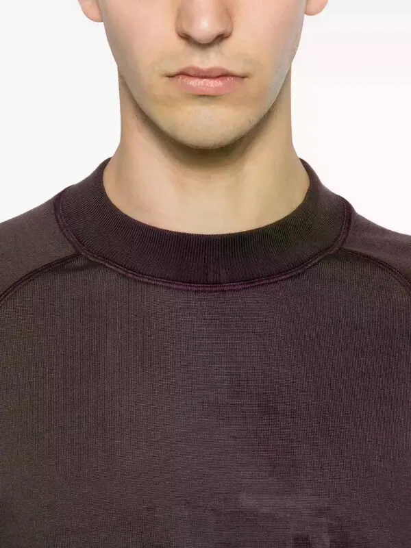 Eleventy Raglan-sleeve Side-stripe Sweatshirt