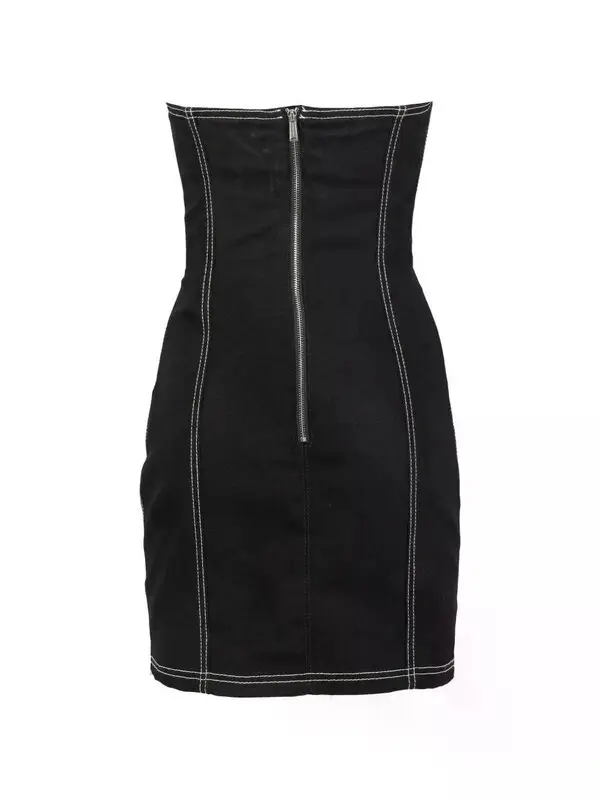 Dsquared2 Lace-up Strapless Dress