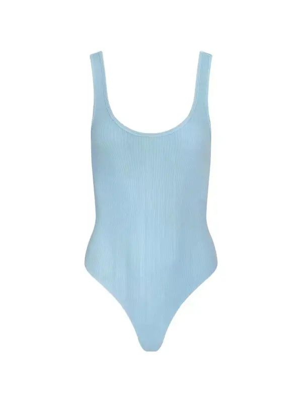 L'Agence Nica Ribbed Bodysuit - Blue