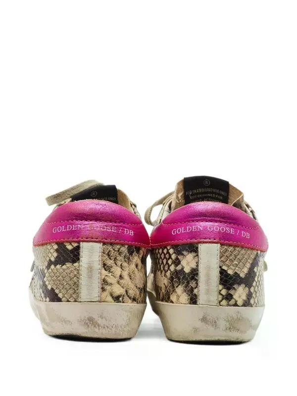 GOLDEN GOOSE Superstar Python-embossed Sneakers