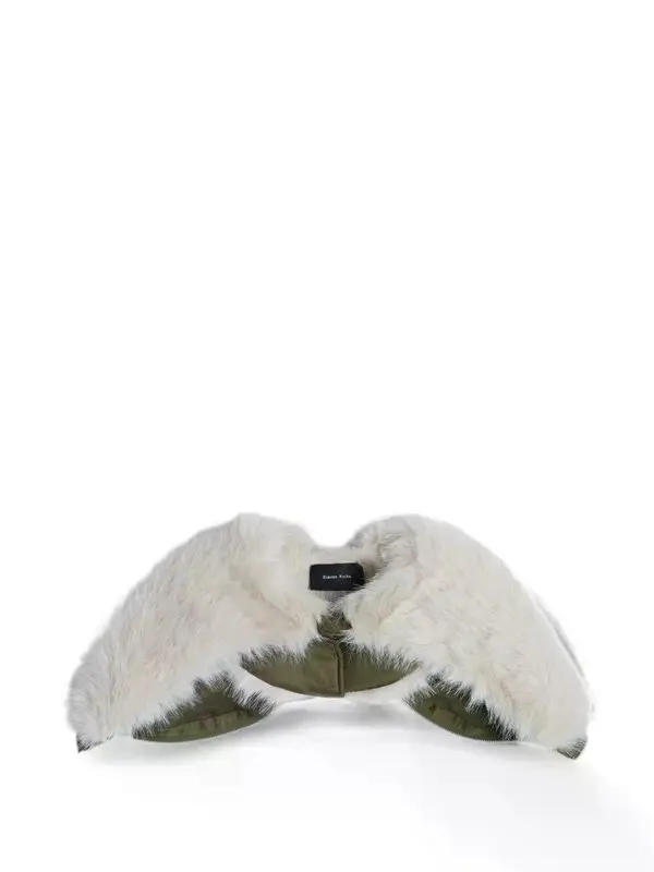 Simone Rocha Faux-fur Zip-up Hood - Green