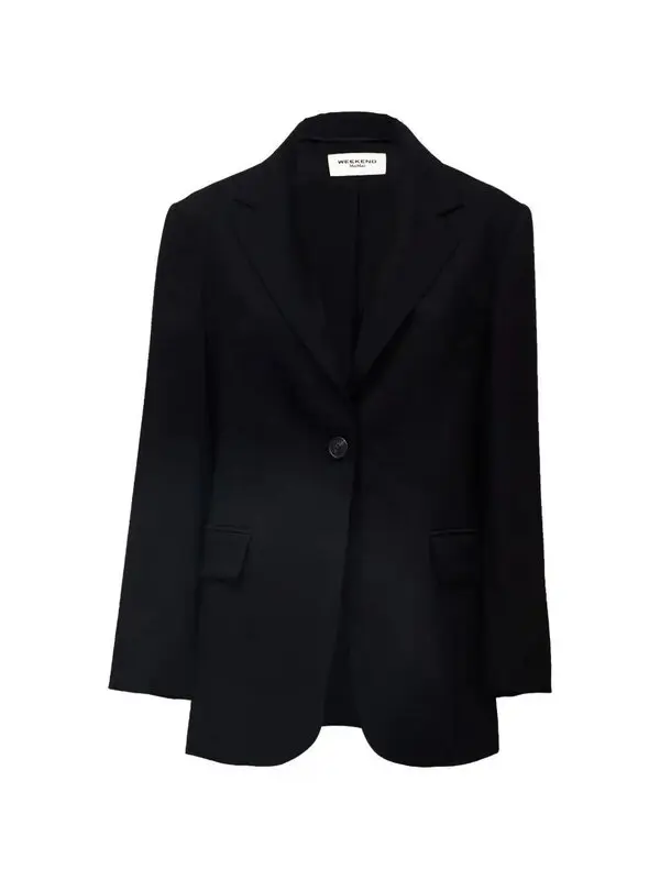 Max Mara Asta Single-breasted Wool Blazer - Black