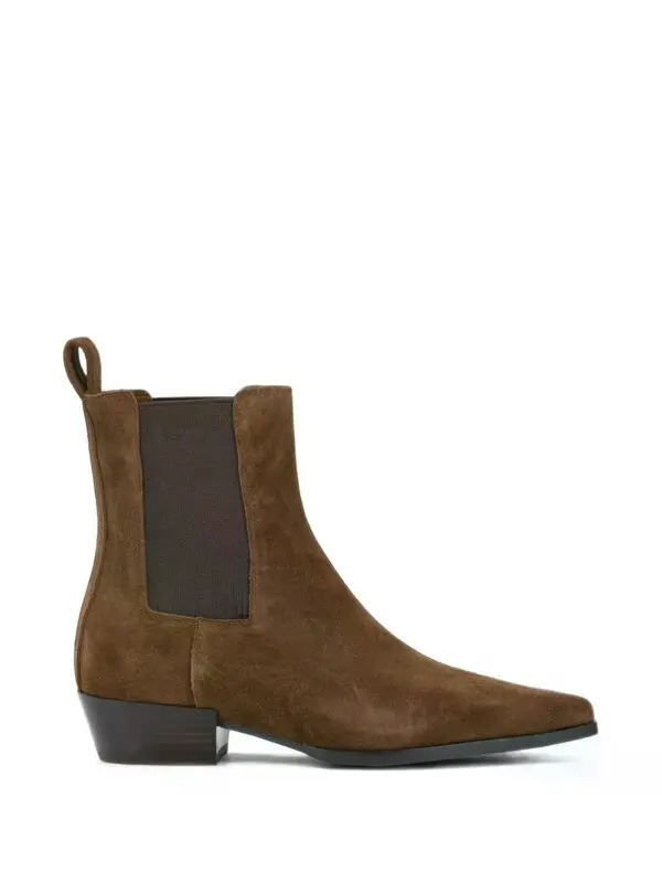 STRATEGIA SHOES Suede Ankle Boots