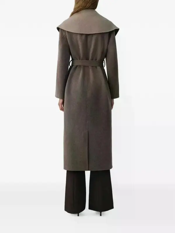 Simkhai Allura Belted Shawl-collar Coat