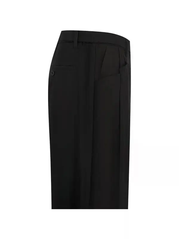 Sacai Belted Pleated Tailored Trousers