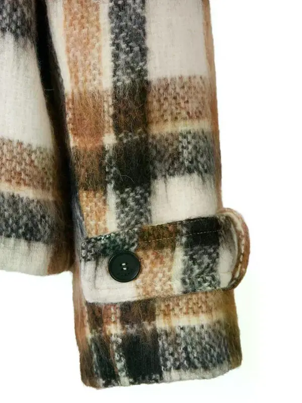 Simkhai Virelle Plaid Check-print High-neck Jacket