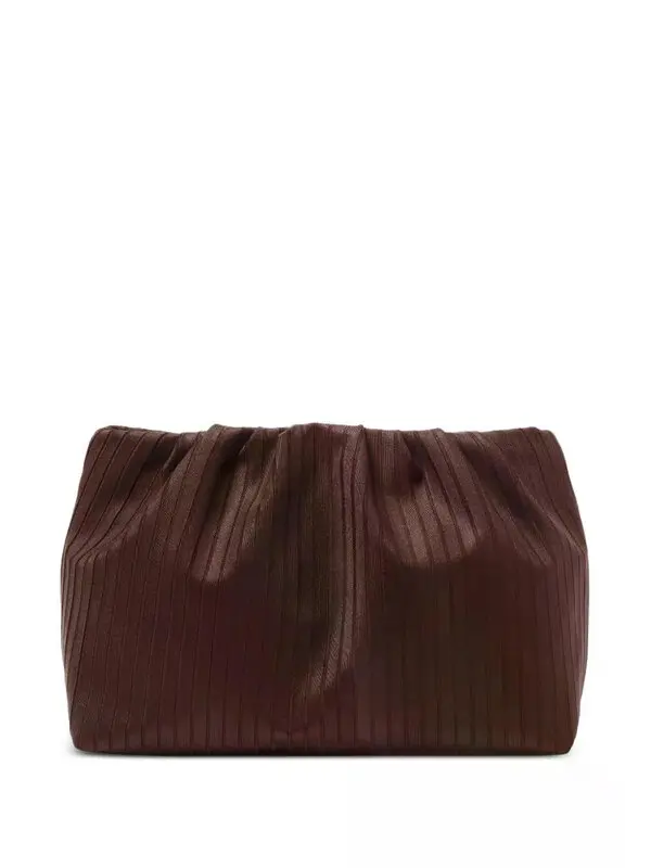ERES Soiree Paradise Ruched Clutch Bag - Brown