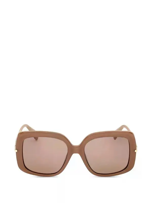 Max Mara Square-frame Sunglasses - Brown