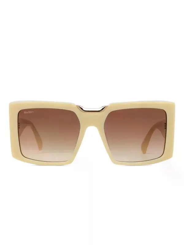 Max Mara Square-frame Sunglasses - White