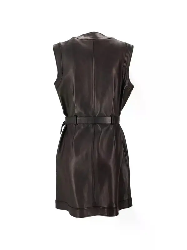 LA ROSE Belted Sleeveless Mini Dress