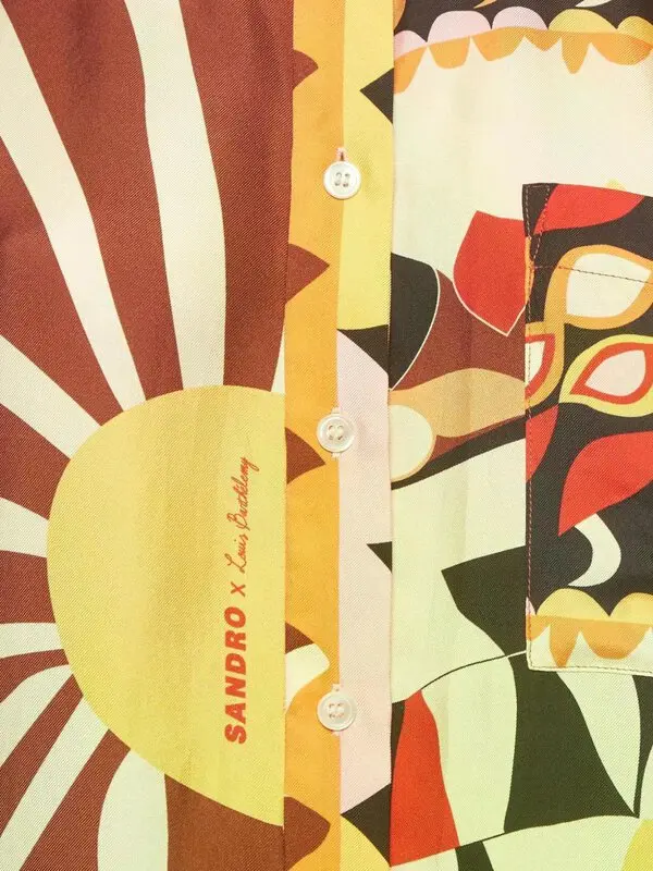 Sandro X Louis Barthélemy Abena-print Shirt