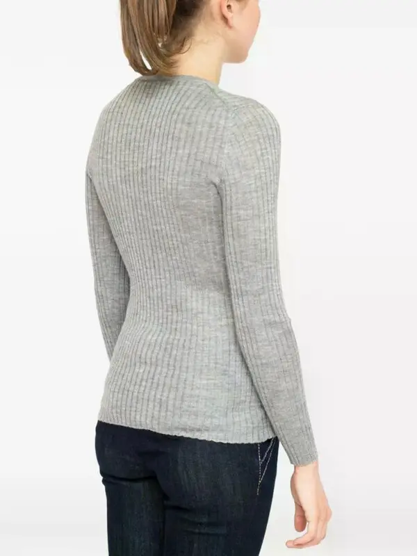 LA ROSE Ribbed-knit Cashmere Cardigan